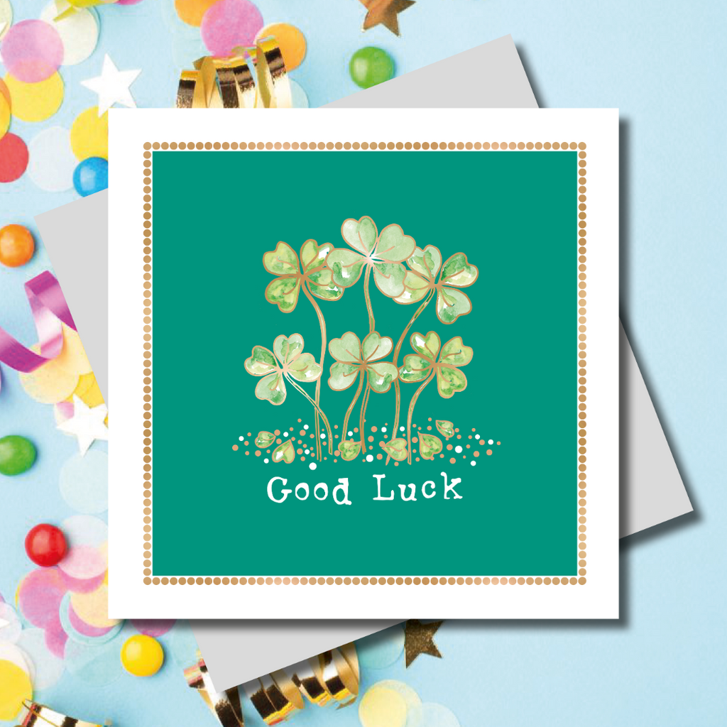Lucy Locket Good Luck Clover Greeting Card